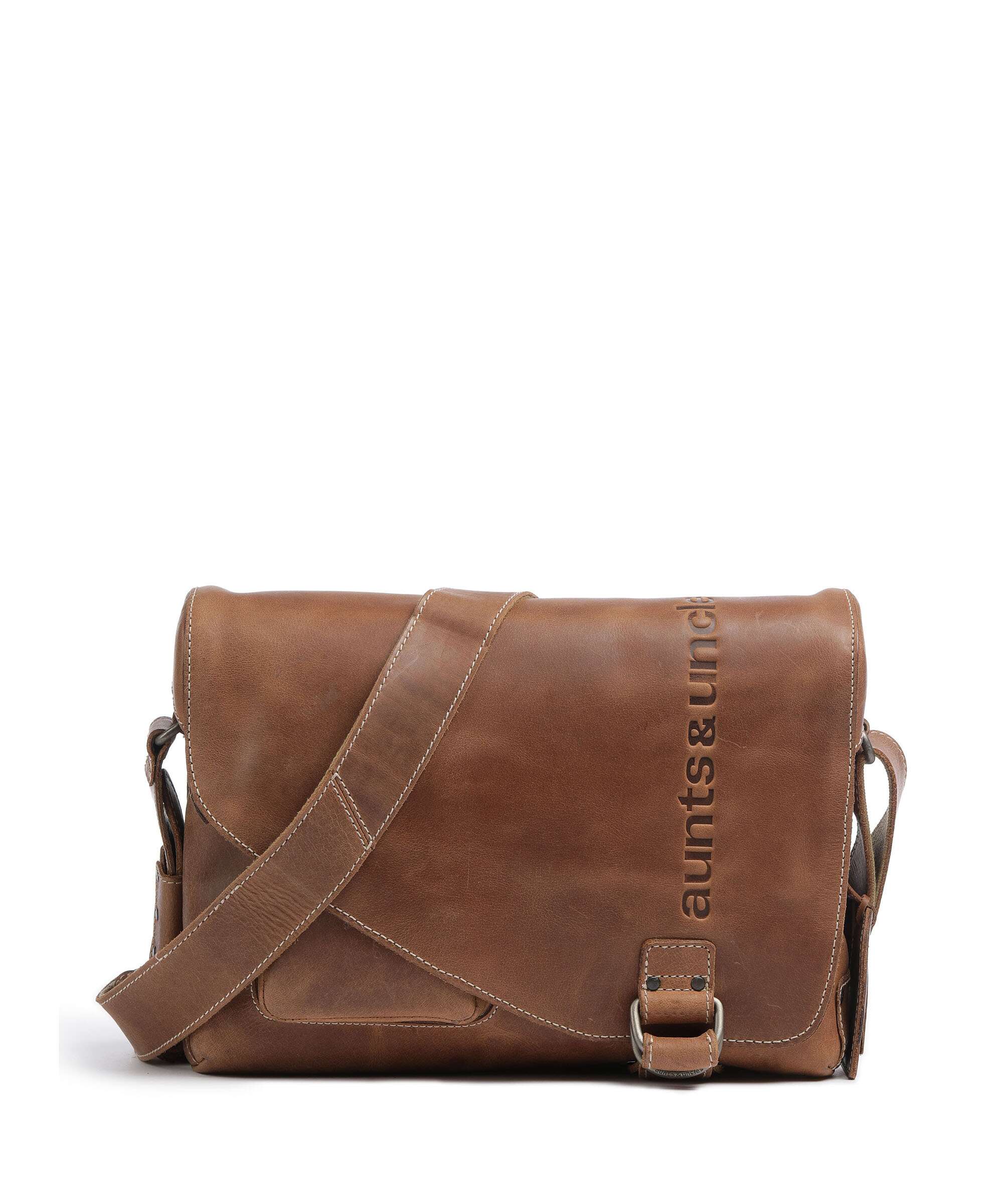 Aunts & Uncles Hunter Judd Kuriertasche Büffelleder vintage tan - 40539 ...